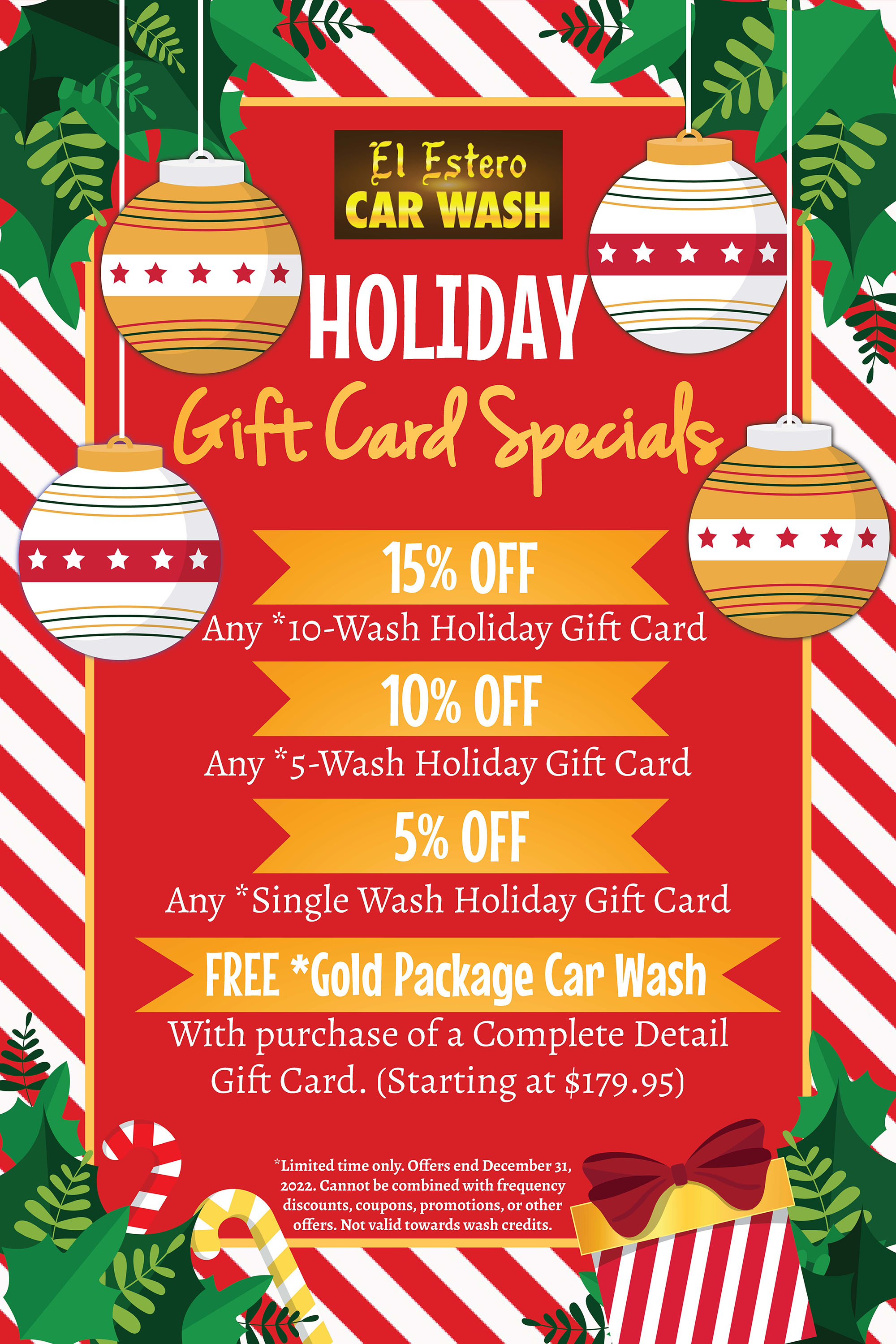 Holiday Gift Card Specials